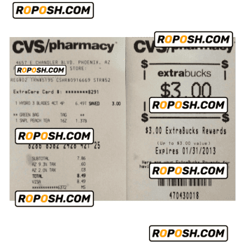 PHARMACY receipt template PSD template | roposh