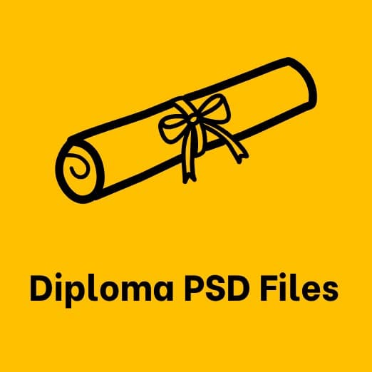 Editable Diploma PSD Template for Instant Download