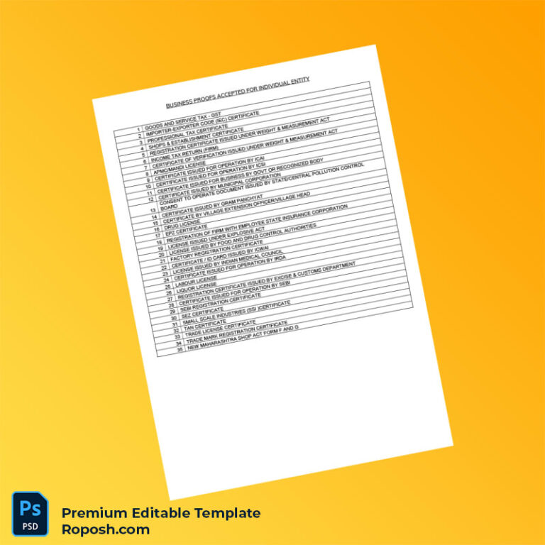 Customizable India Certificate of Incorporation Editable Word & PDF ...