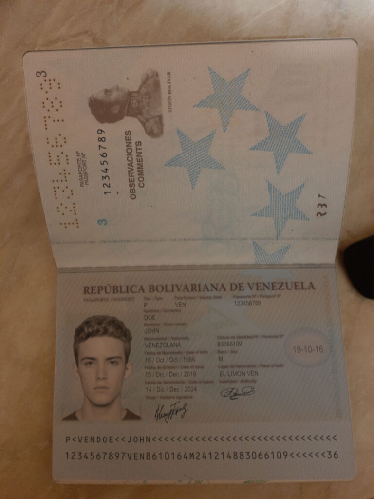 Venezuela passport | roposh